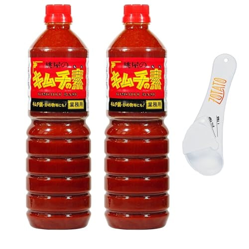 (2 Packs) Kimchee Base 42 OZ Bundle with 5-in-1 Measuring Spoon – Spicy ...