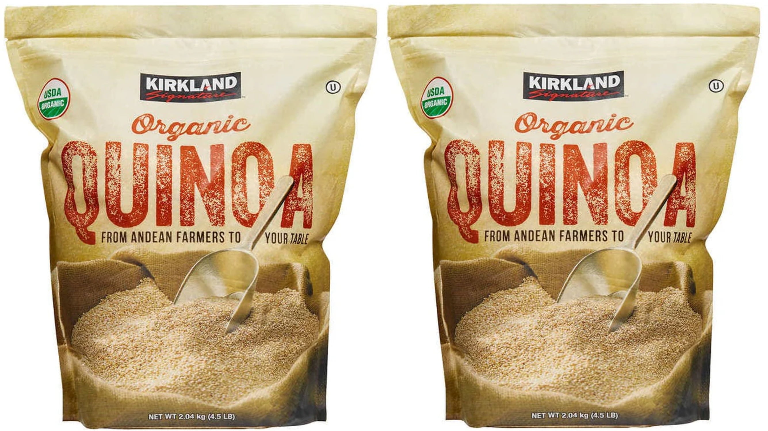 2 Packs Kirkland Signature Organic Quinoa 4.5 LB Each Pack - Walmart.com