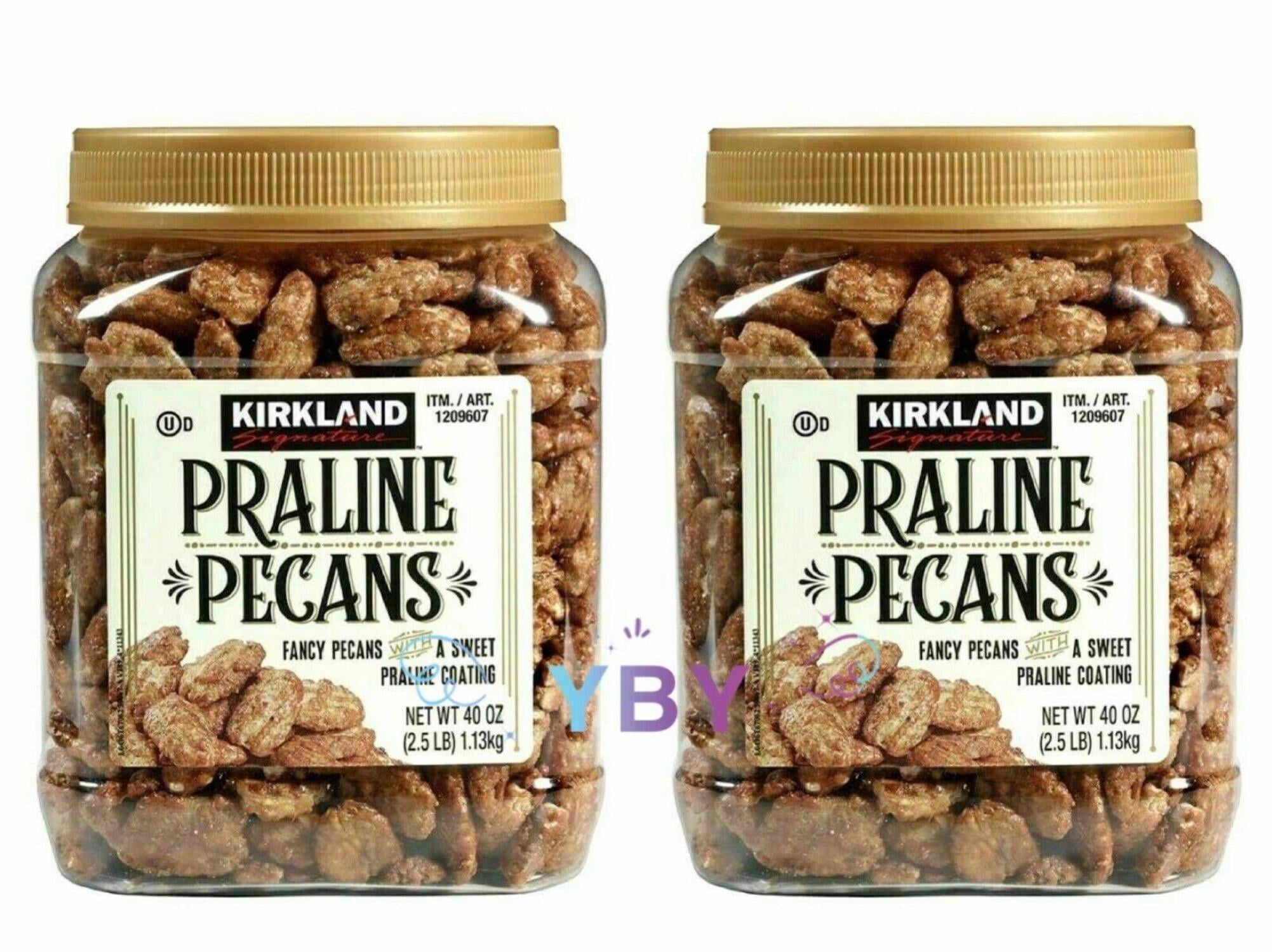 Kirkland Signature Pralines Pecans, Sweet Praline Coating, Kosher, 40 ...