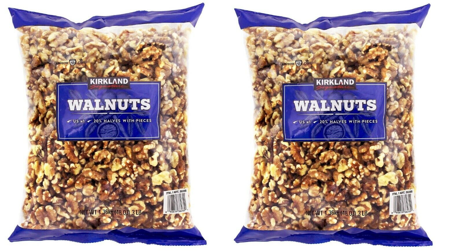 2 Packs Kirkland Signature Walnuts 3 lb Each Pack Fresh Free Shipping ...