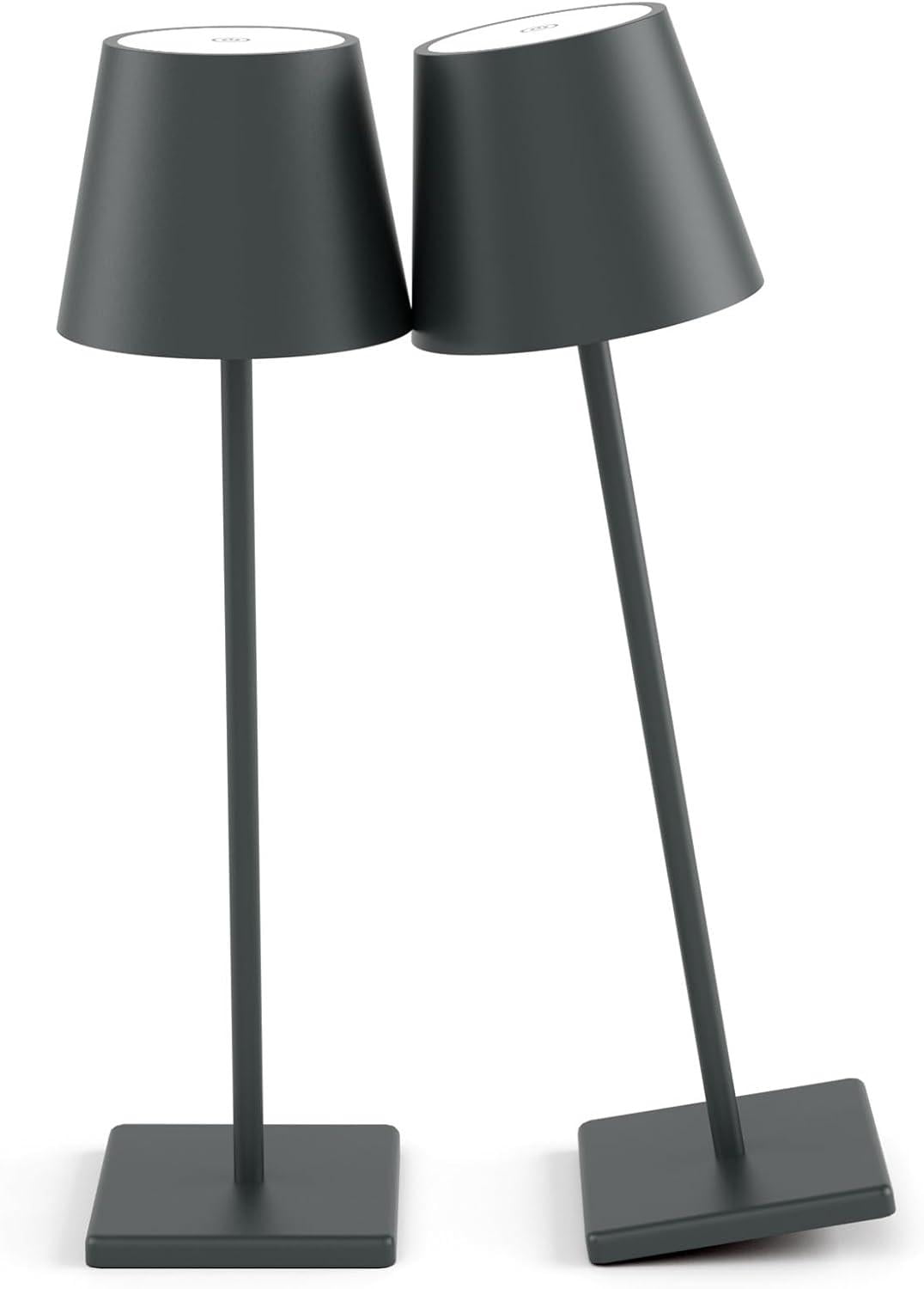 2 Packs LED Cordless Table Lamp, Rechargeable Battery Desk lamp 5500mAh ...