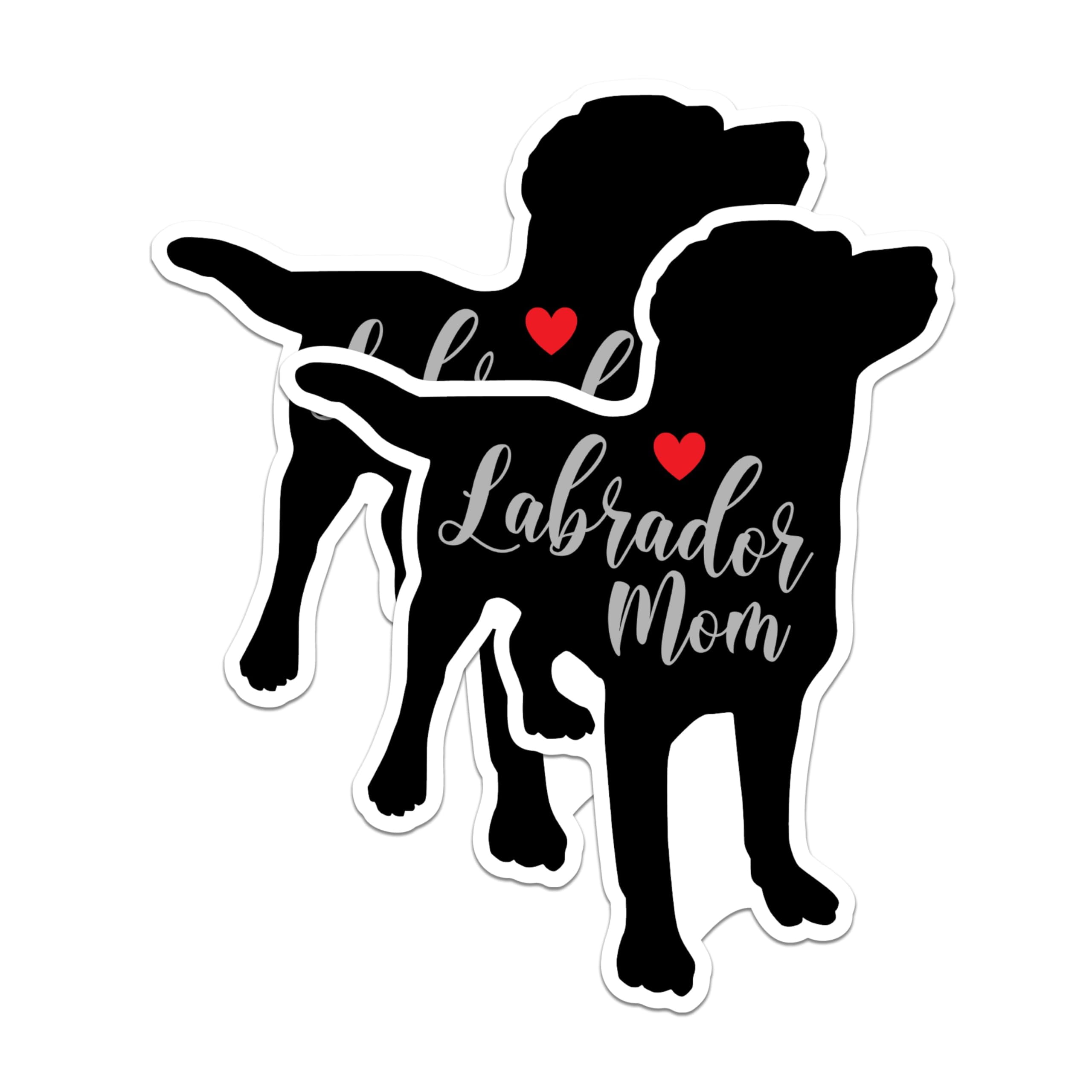 (2 Packs) Labrador Mom Magnets - Cute Dog Mom Labrador Dog Breed ...