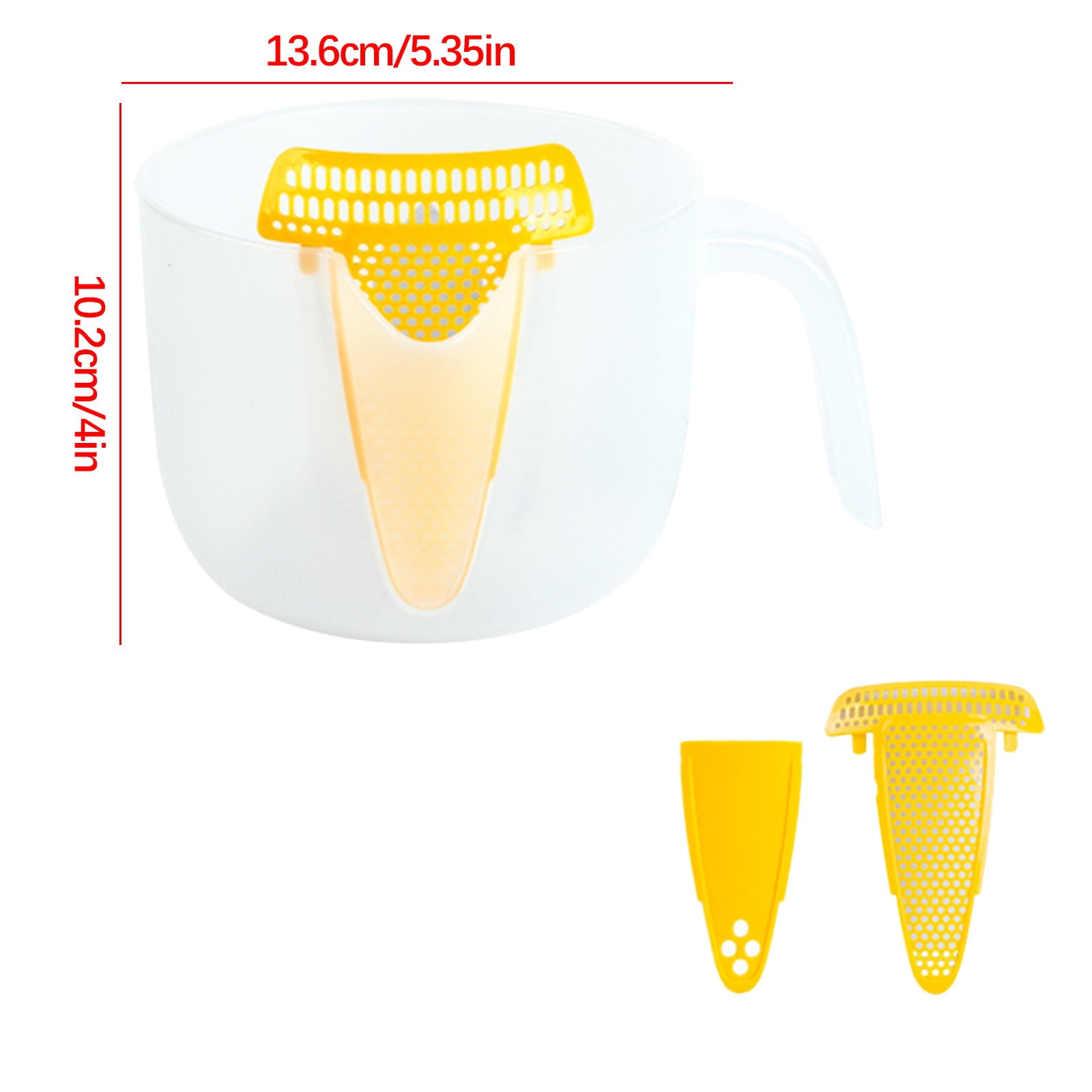 2 Packs Large Capacity Beater Baking Tool with Graduated Mixing Bowl ...