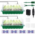 2 Packs Large Seed Starter Tray, Adjustable Brightness and Timer with ...