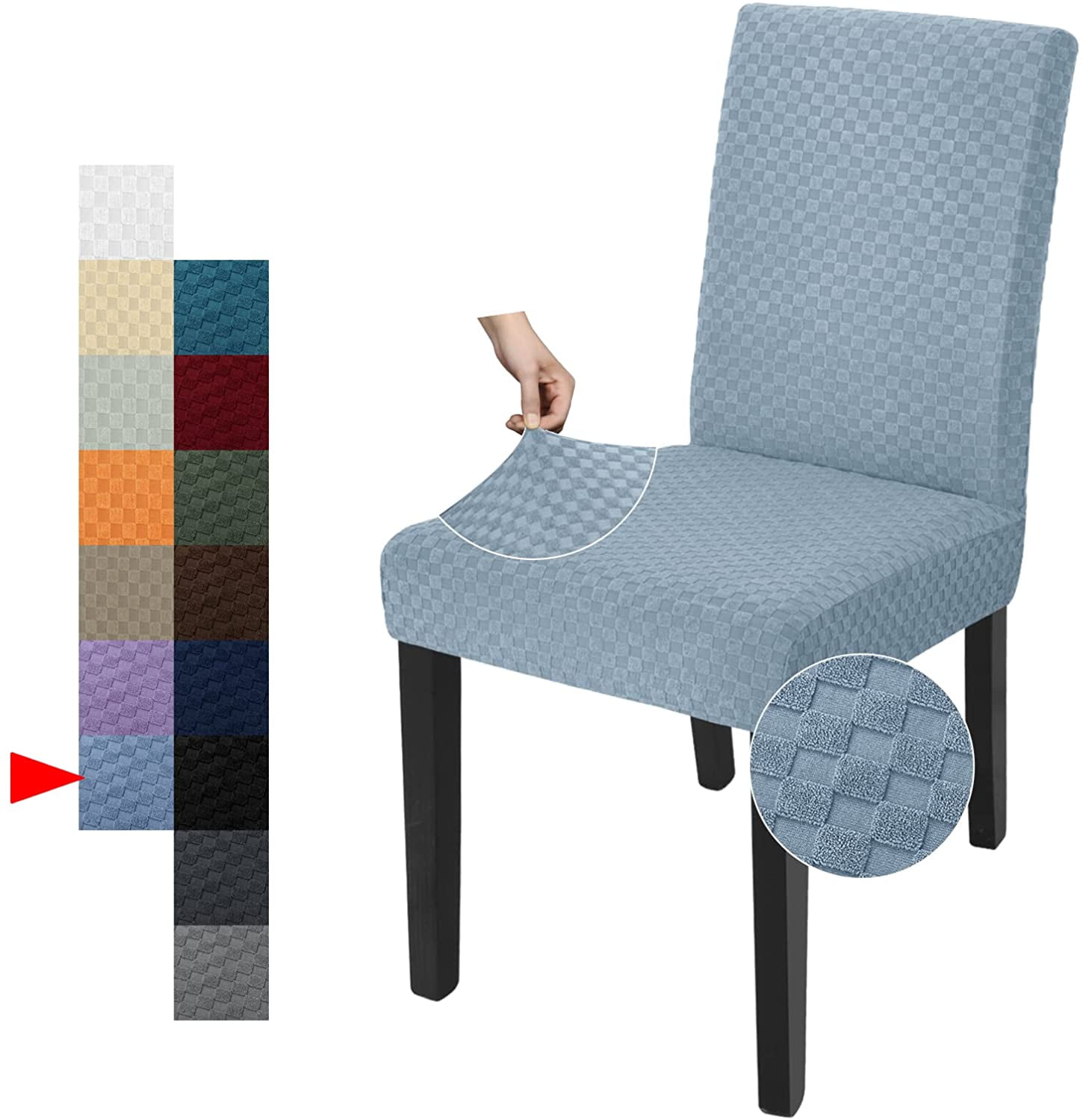 2 Packs Latest Checkered Dining Chair Slipcover Parsons Chair Furniture ...
