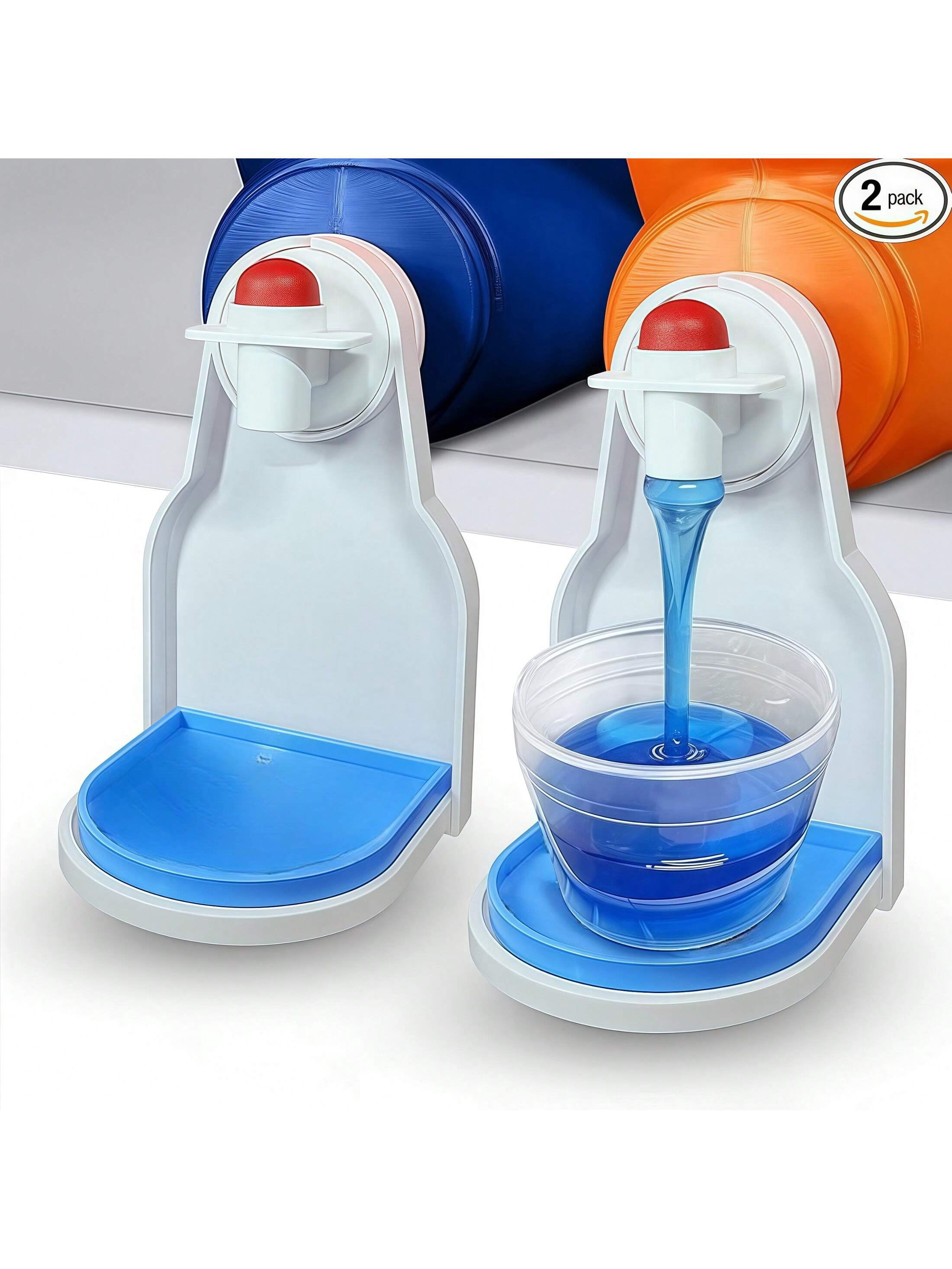 2 Packs Laundry Detergent Cup Holder Drip Catcher Upgraded Drip Tray No ...