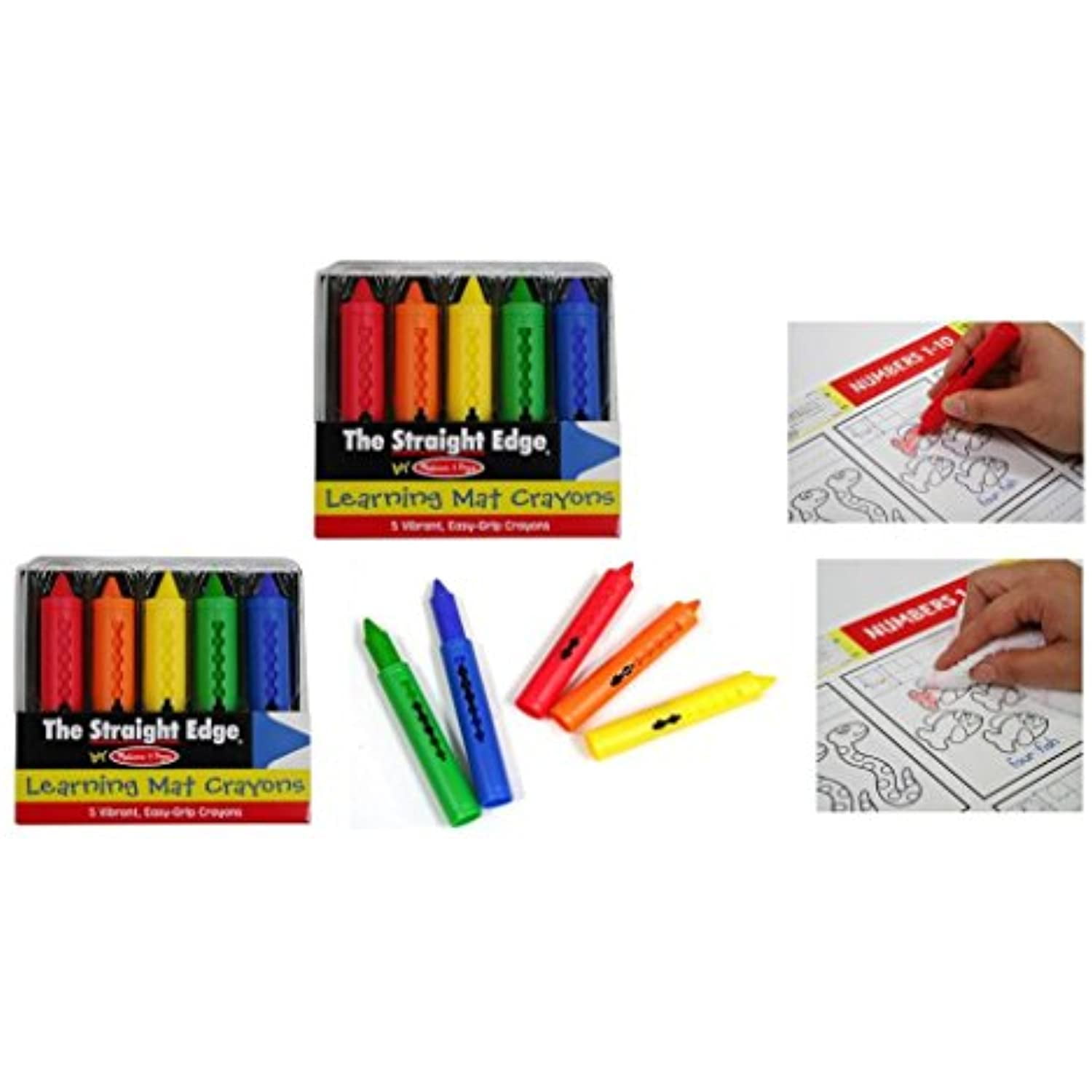 Melissa Doug Learning Mat Crayons