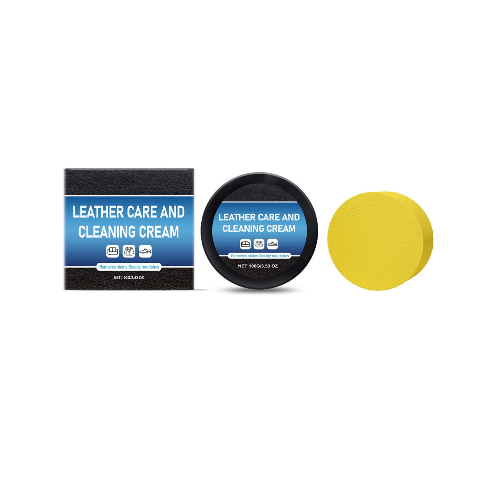 2 Packs Leather Cleaner and Conditioner Kit for Car Seats Sofa Bags ...