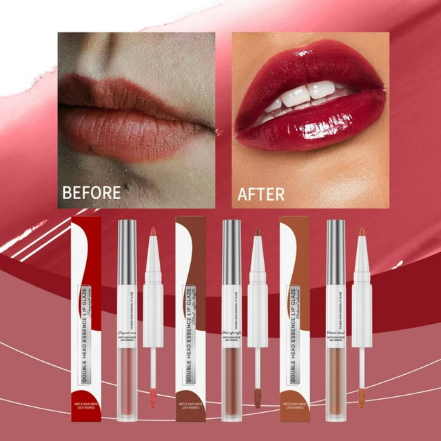 2 Packs Lip Liners Cilrofelr Peel Off Lip Liner Stain Long Wear Lip