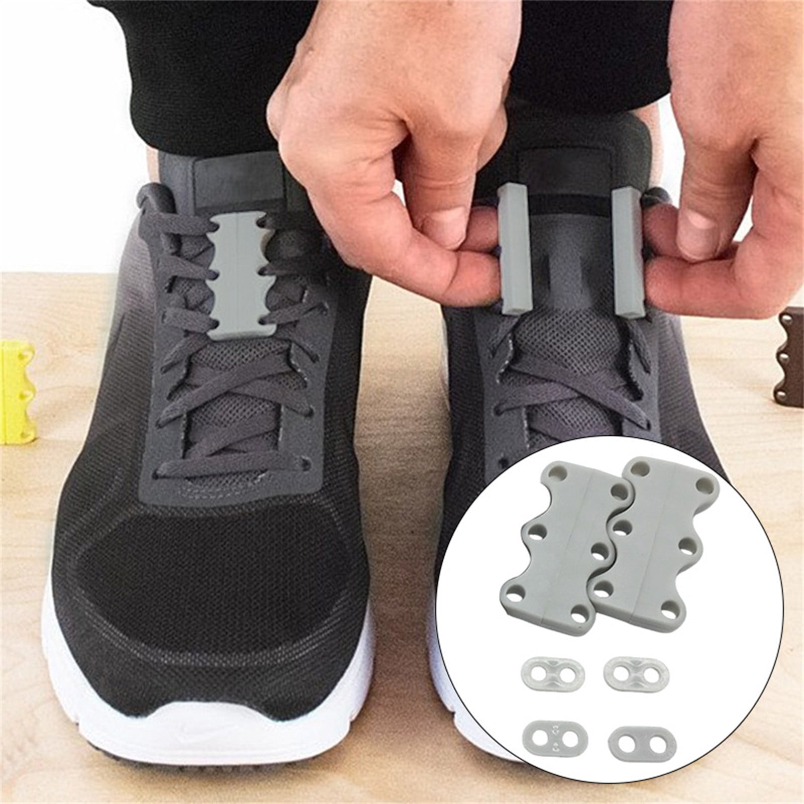 2 Packs Magnetic No Tie Shoelaces, Powerful Fast Fasteners for Sneakers ...