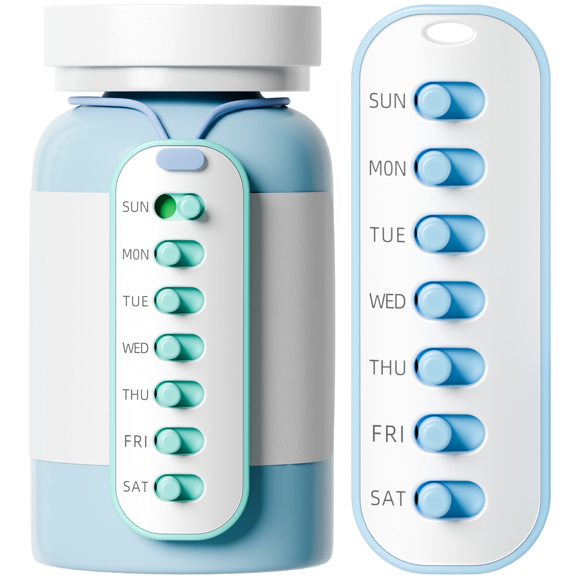 2 Packs Medication Reminder for Pill Bottles, Reusable Pill Reminder ...