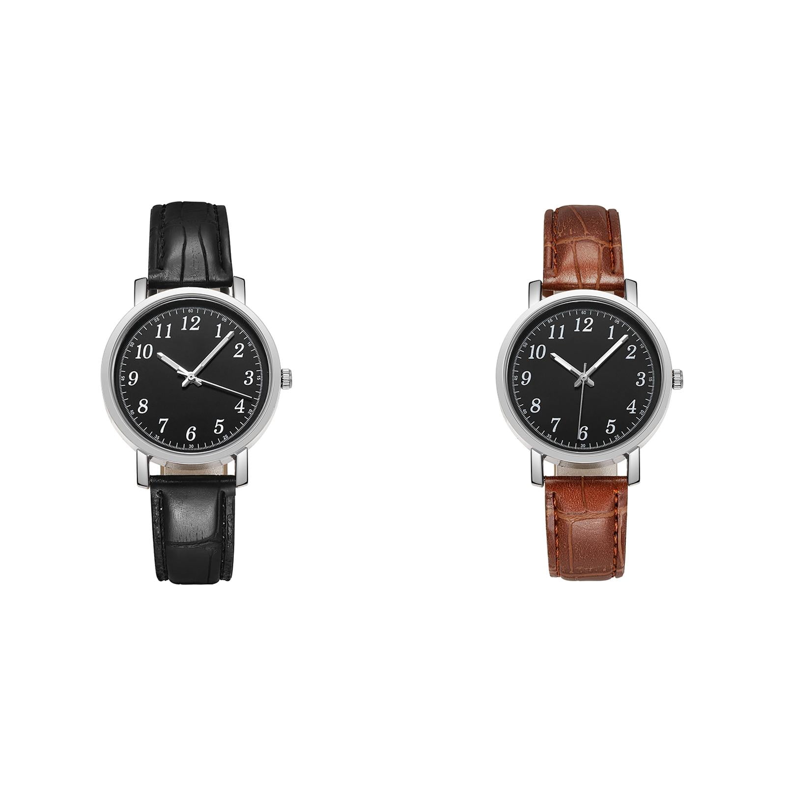 (2-Packs)Men's Ladies Quartz Digital Women S Watches inexpensive Styles ...