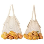Cotton Reusable Grocery Bags - Net Bag String Shopping Bag Produce Bags ...