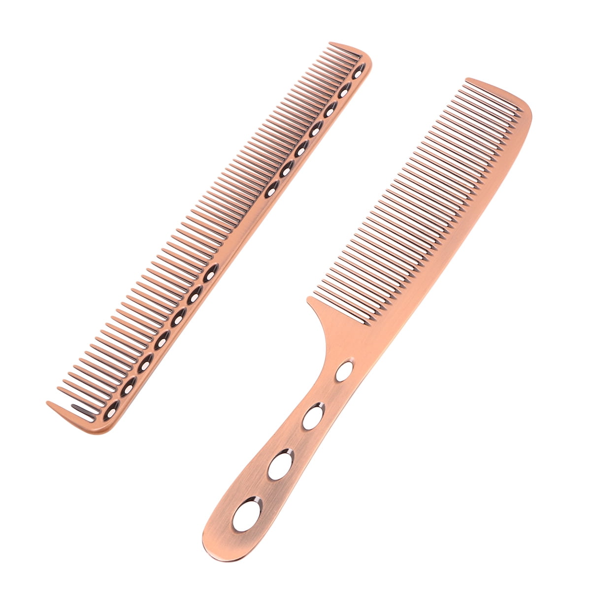2 Packs Metal Barber Comb Professional Hairdressing Salon Combs Hair ...