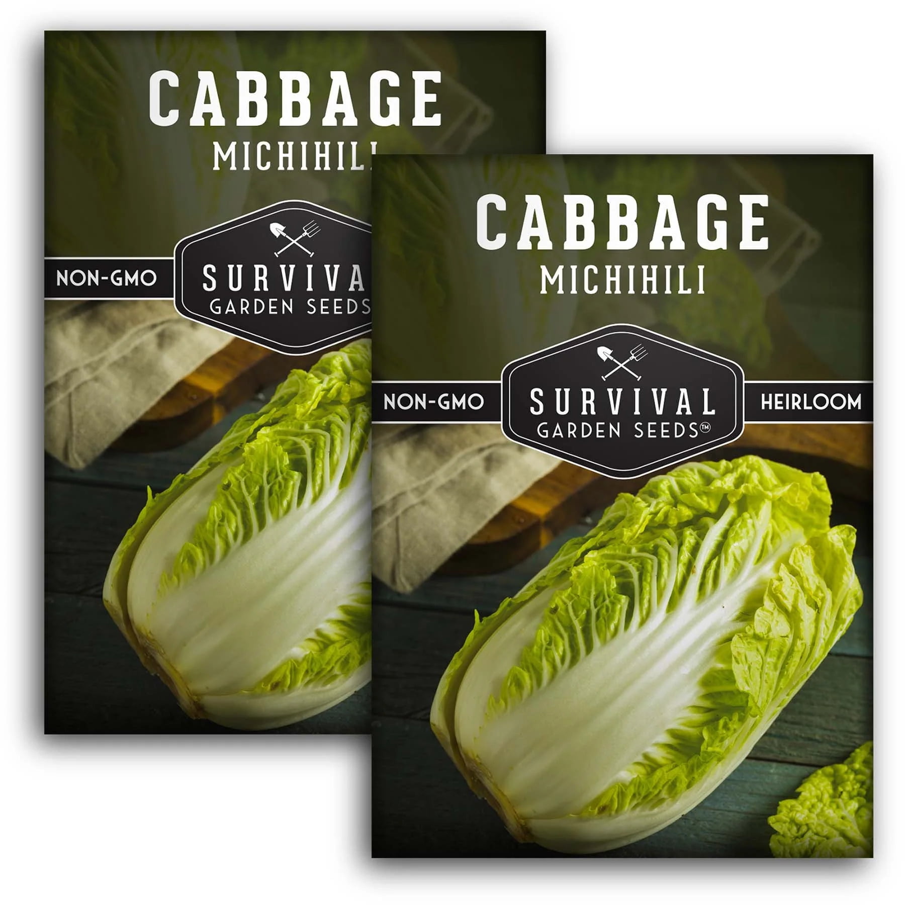 2 packs Michihili Nampa Cabbage Seed - Non-GMO Heirloom Full Sun ...
