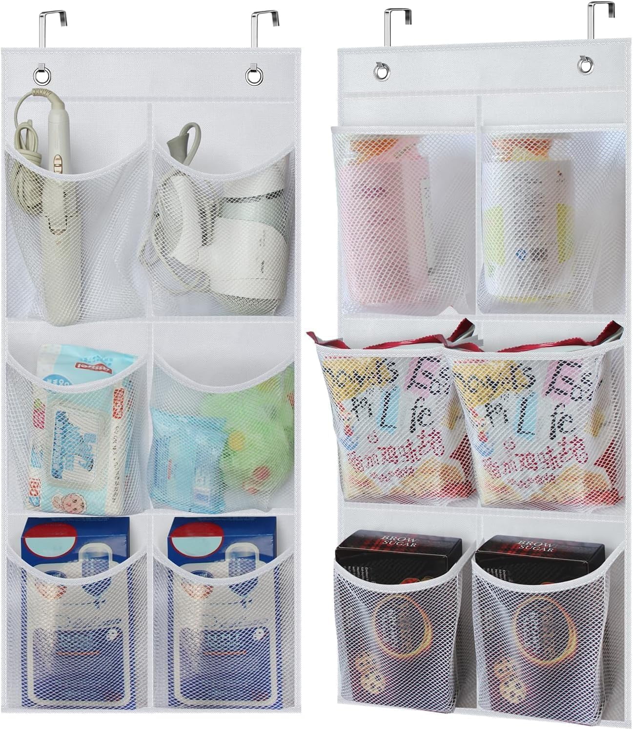 2 Packs Narrow Over the Door/Wall Shoe Organizer Cruise, Small Hanging ...