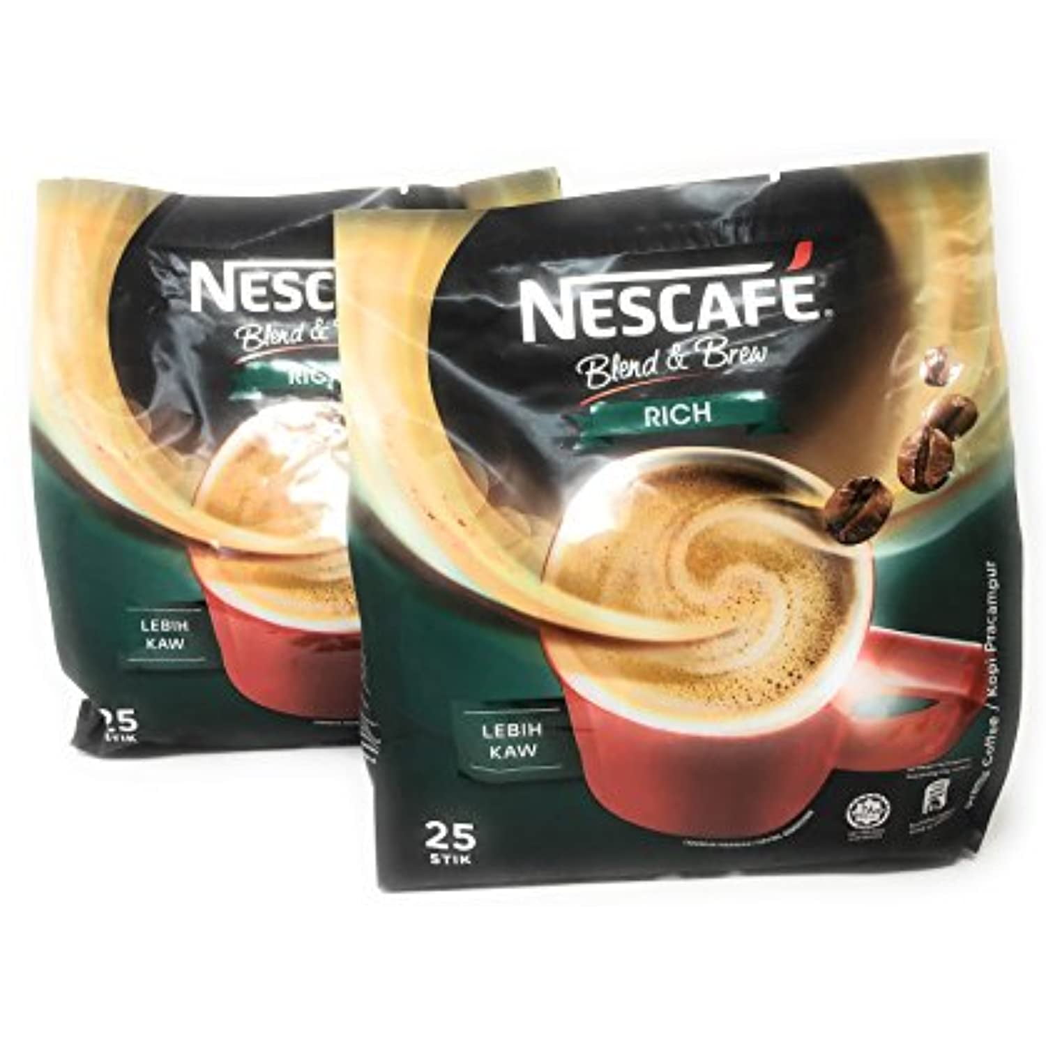 2 Packs Nescafe 3 In 1 Stronger Taste Than Original Nescafe 3 In 1 Rich ...