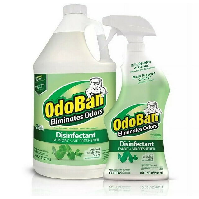 2 Packs OdoBan Odor Disinfectant (1 Gallon Concentrate 32 oz. Ready-to ...