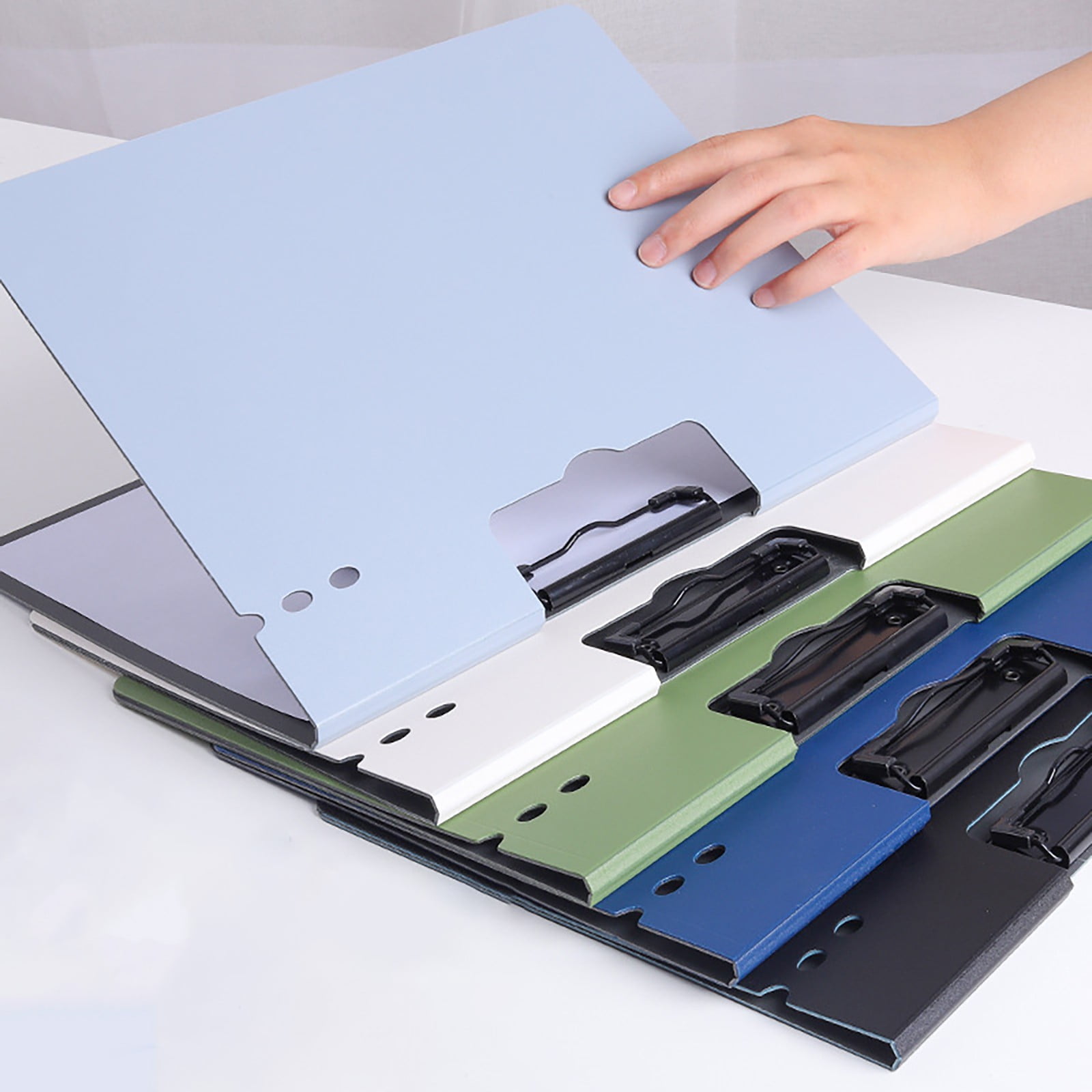 2 Packs Office&Craft&Stationery,A4 Punchless With Spring Action Clamp ...