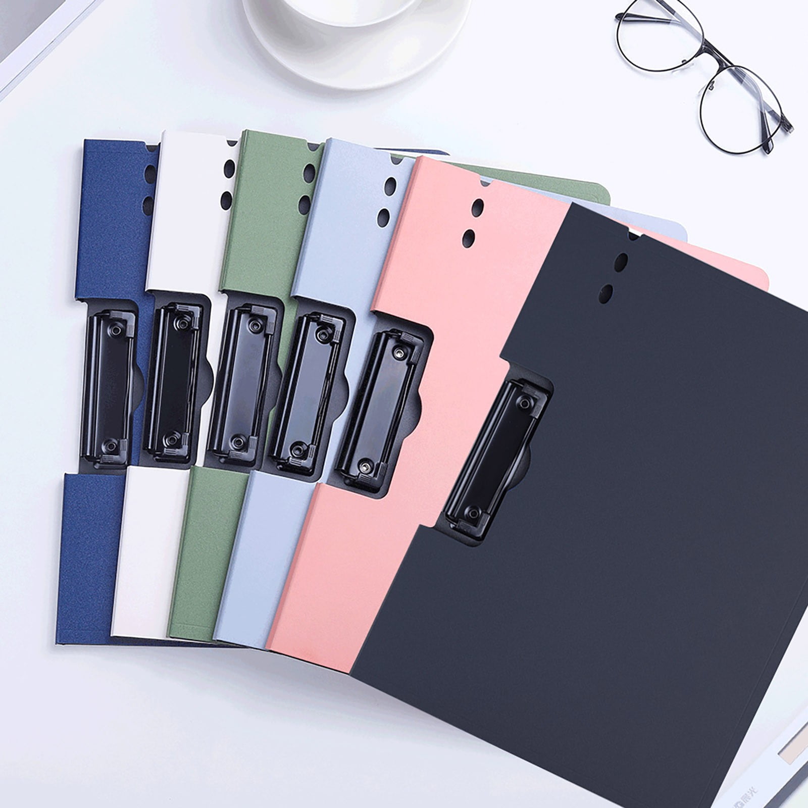 2 Packs Office&Craft&Stationery,A4 Punchless With Spring Action Clamp ...