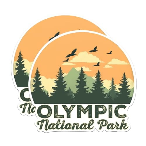 (2 Packs) Olympic National Park Magnets - Nature Hiking Outdoorsman ...