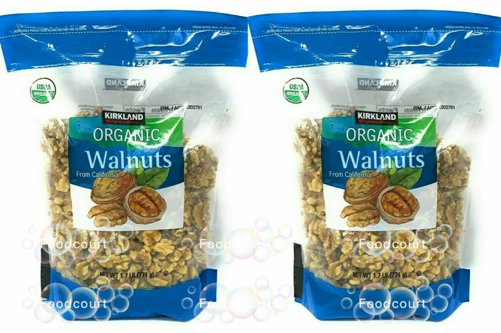 2 Packs Organic Walnuts 1.7 LB Each Pack - Walmart.com