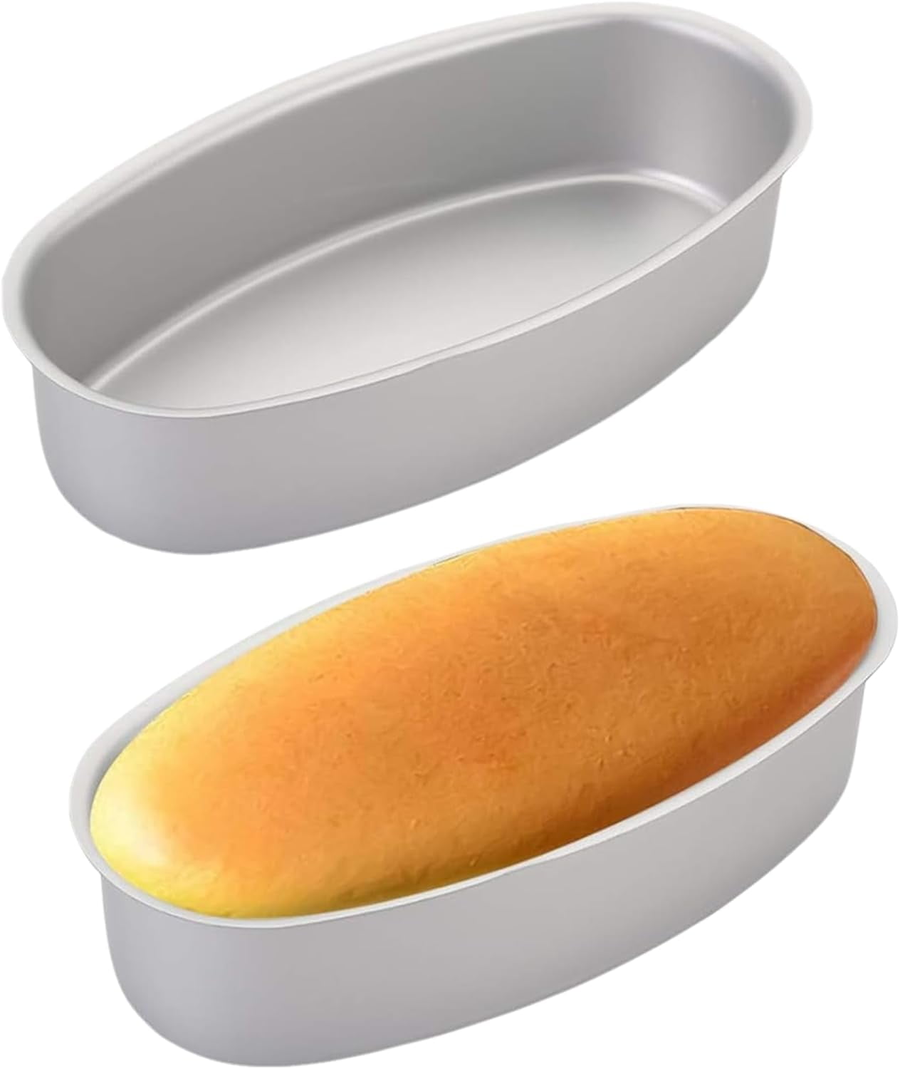 2 Packs Oval Cheesecake Pan: 8 Inch Cake Pan, Non-stick Aluminium Alloy ...