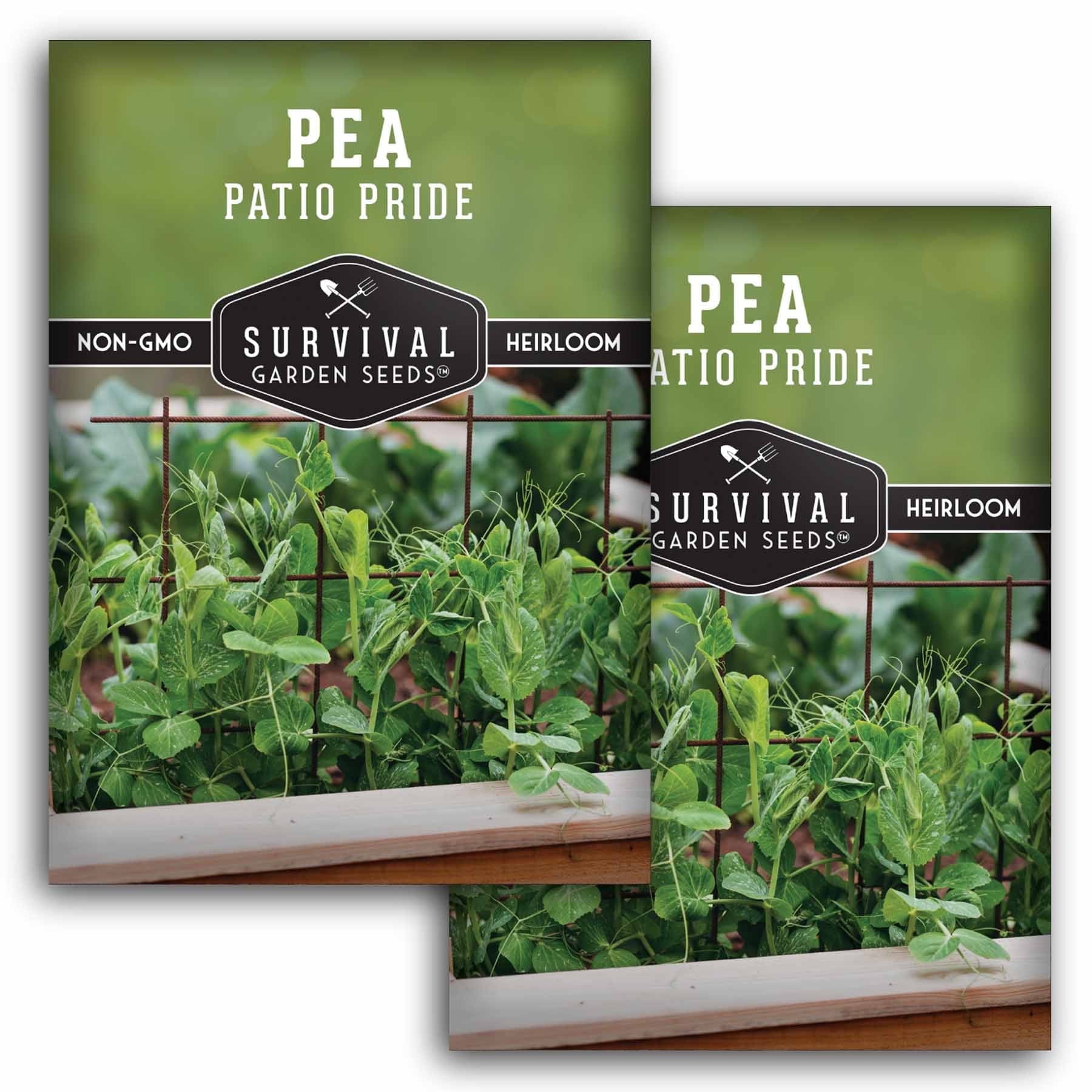 2 packs Patio Pride Peas Seed - Sweet Early Peas - Annual Vegetable ...