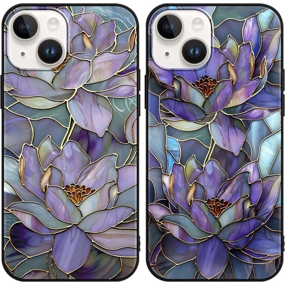 2 Packs Pattern Phone Case for iPhone 15 6.1", Cute Aesthetic Design ...