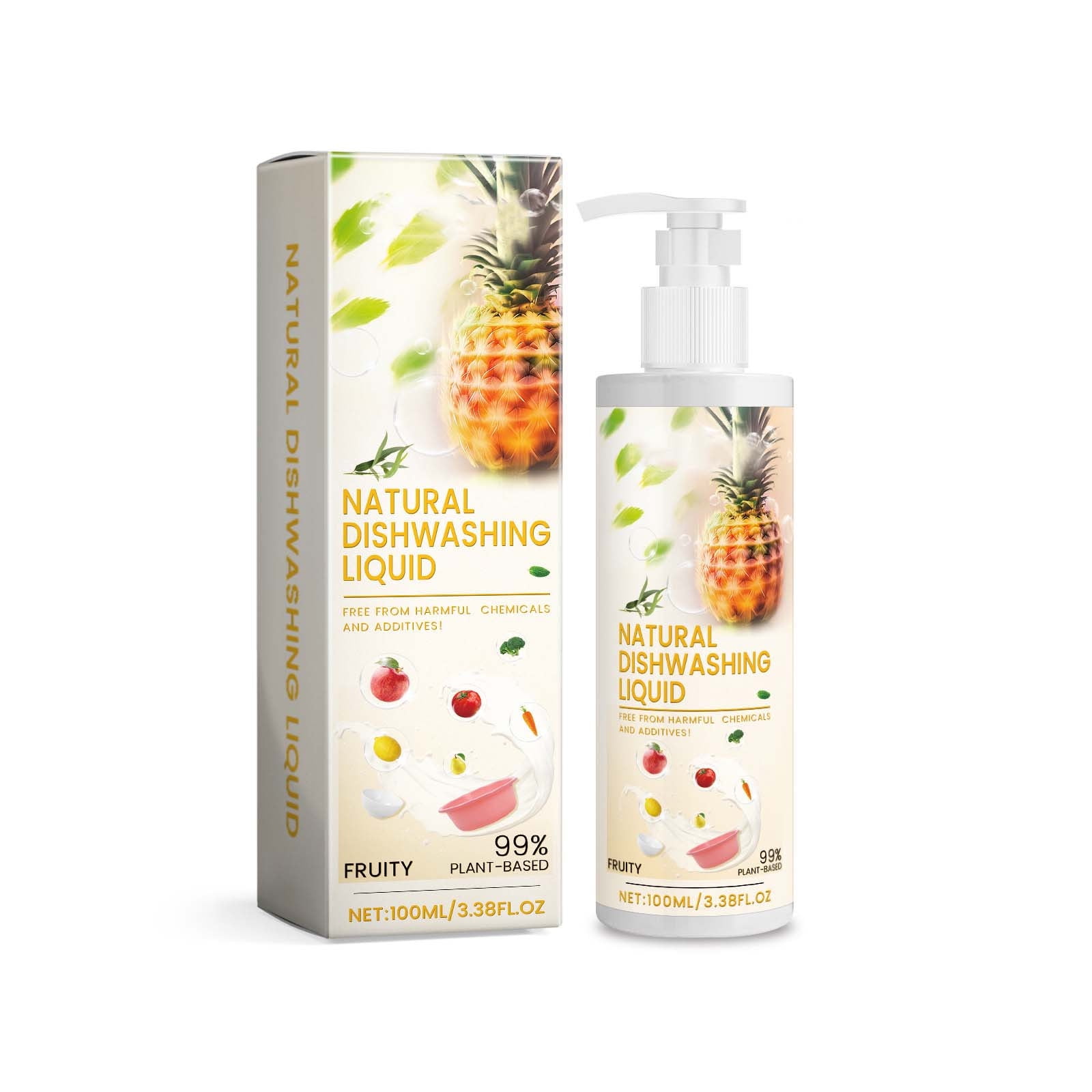 2 Packs Pineapple Enzyme Fruit & Vegetable Wash Natural Degreaser for ...