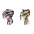 2 Packs Plaid Scarf for Women Thick Warm Long Shawl Winter Long Scarves ...