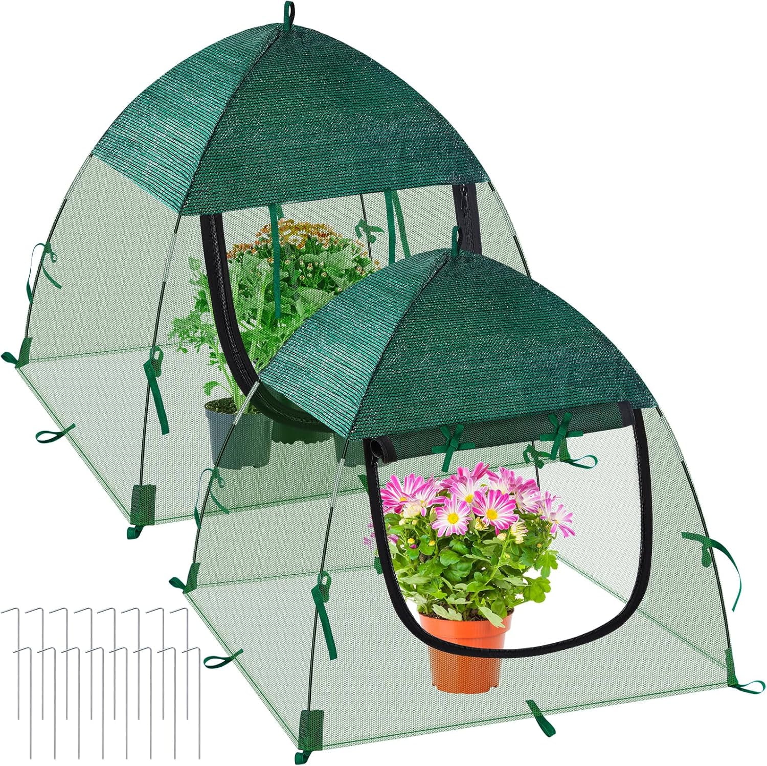 2 Packs Plant Shade Tent, Garden Netting Bug and Shade Covers with ...