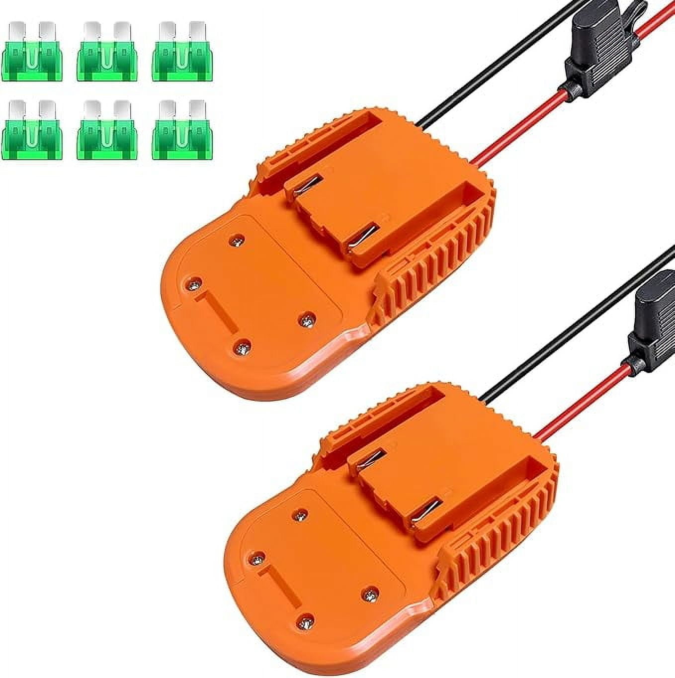 2 Packs Power Wheel Adapter for AEG RIDGID 18V L1815R B1820R L1830R ...