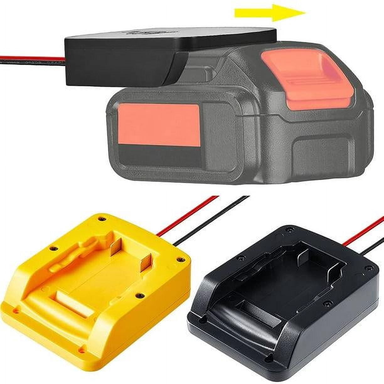2 Packs Power Wheels Adapter for 20 V Battery 18 V Dock Power Connector ...