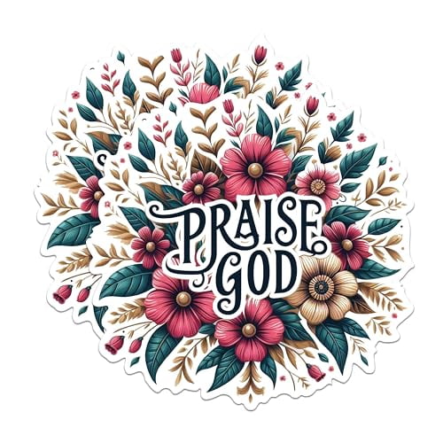 (2 Packs) Praise God Flower Magnets - Positive Inspiring Motivating ...