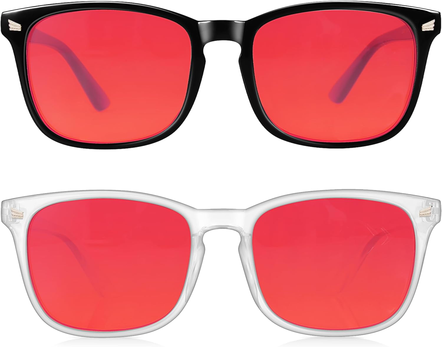 2 Packs Professional Sleep Glasses with 99.9% Blue Light Blocking Dual ...