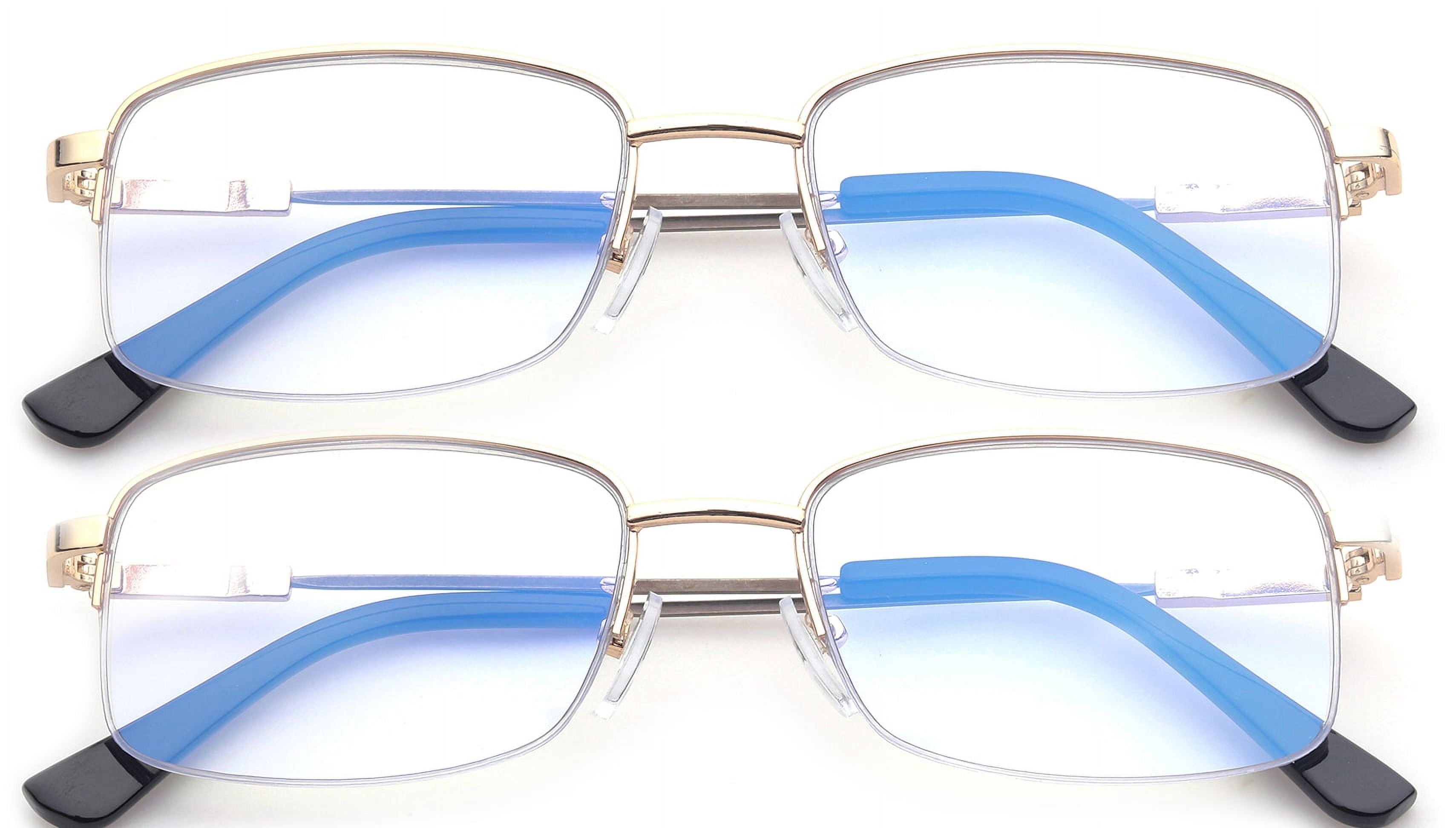 2 Packs Progressive Multifocal Reading Glasses Blue Light Blocking for ...