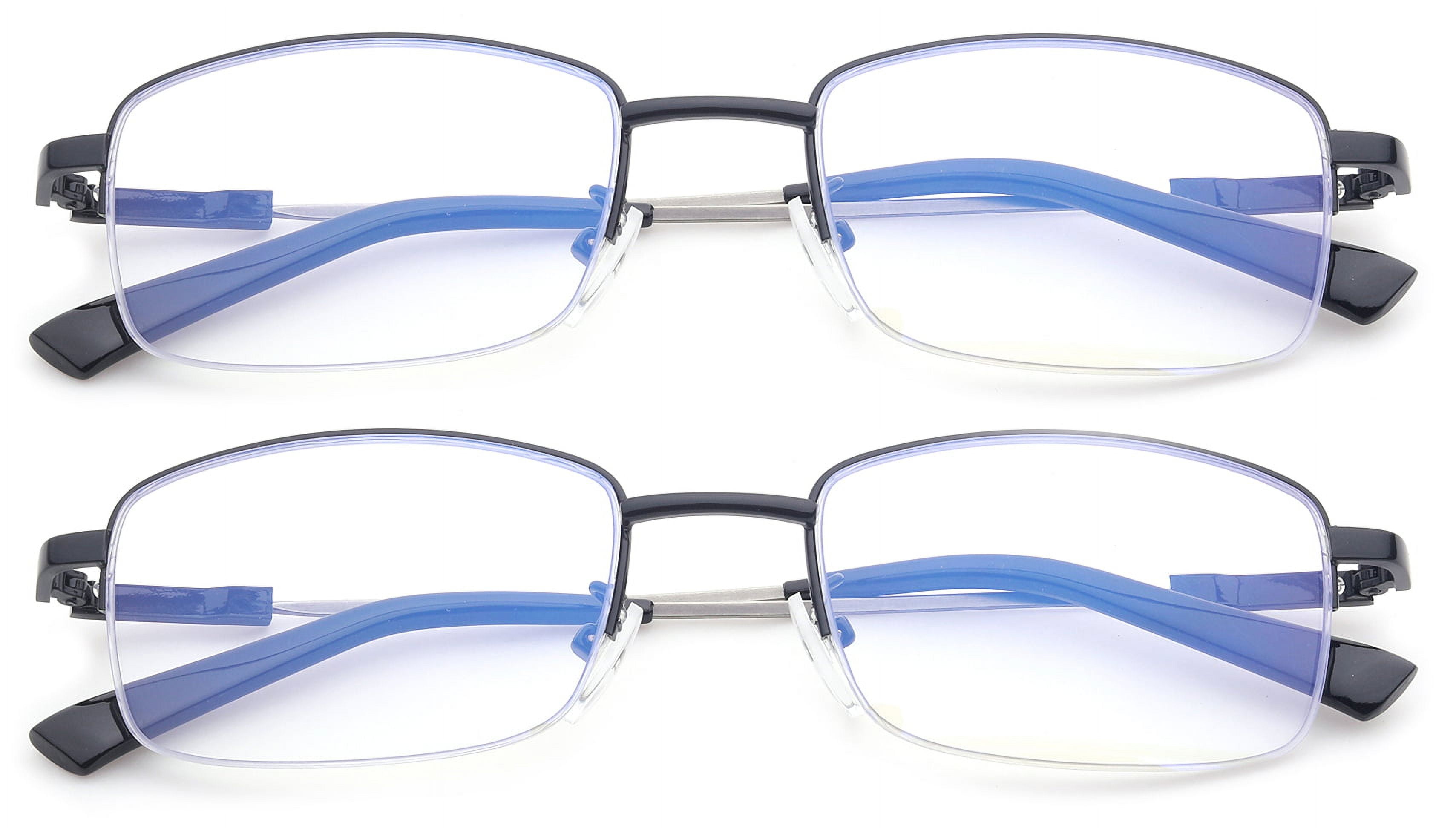 2 Packs Progressive Multifocal Reading Glasses Blue Light Blocking for ...