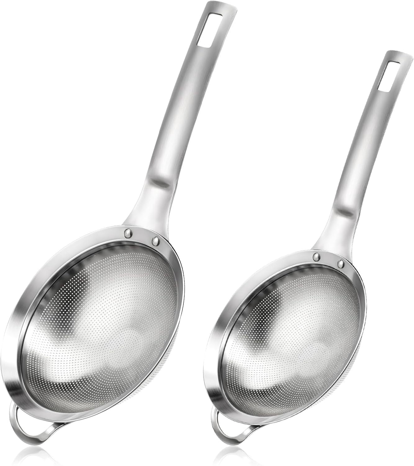 2 Packs Punch Hole Sieve Fine Mesh Stainless Steel Mesh Strainer Small ...