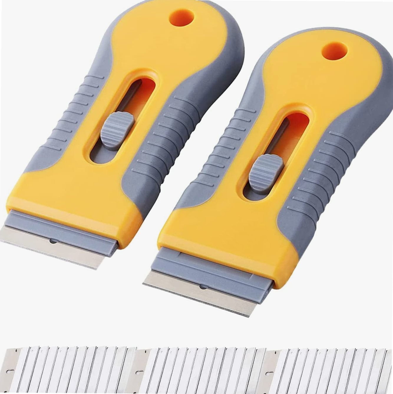2 Packs Razor Blade Scraper, Ceramic Scraper Car Sticker Remover Glass ...