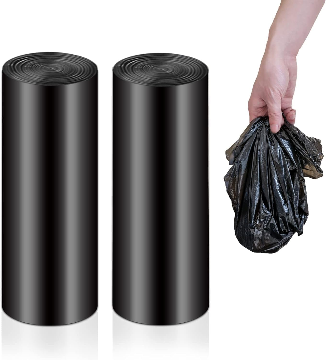 2 Packs Replaced Waste Bags, Portable Cat Litter Waste Receptacles Bags ...