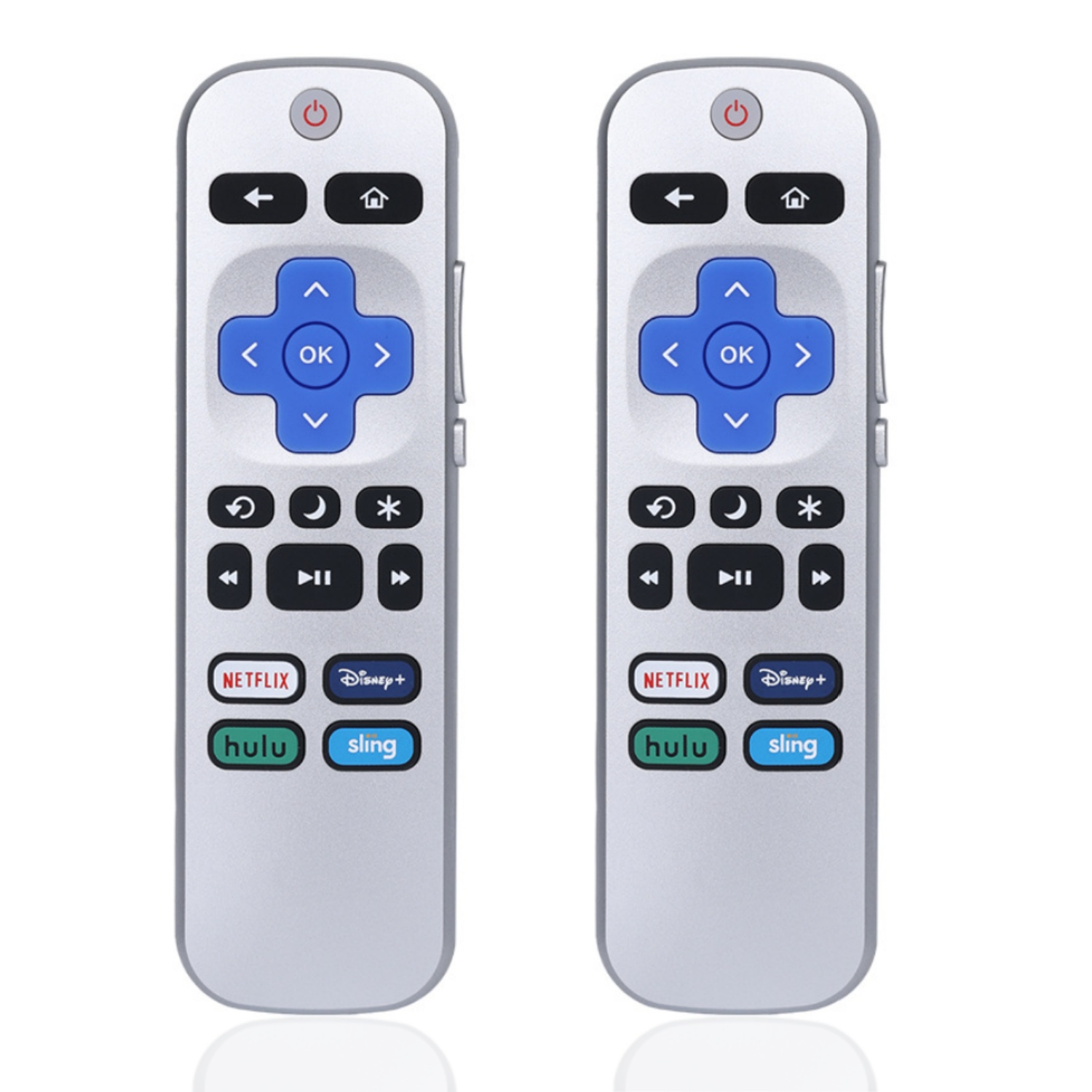 2 Packs Replacement for Roku-TV-Remote-Control Compatible with TCL/Onn ...