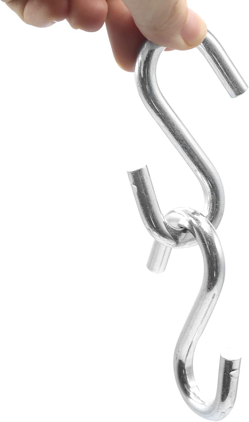 2 Packs S Hooks Heavy Duty, 3 Inch Rustproof Large S Hooks for Hanging ...
