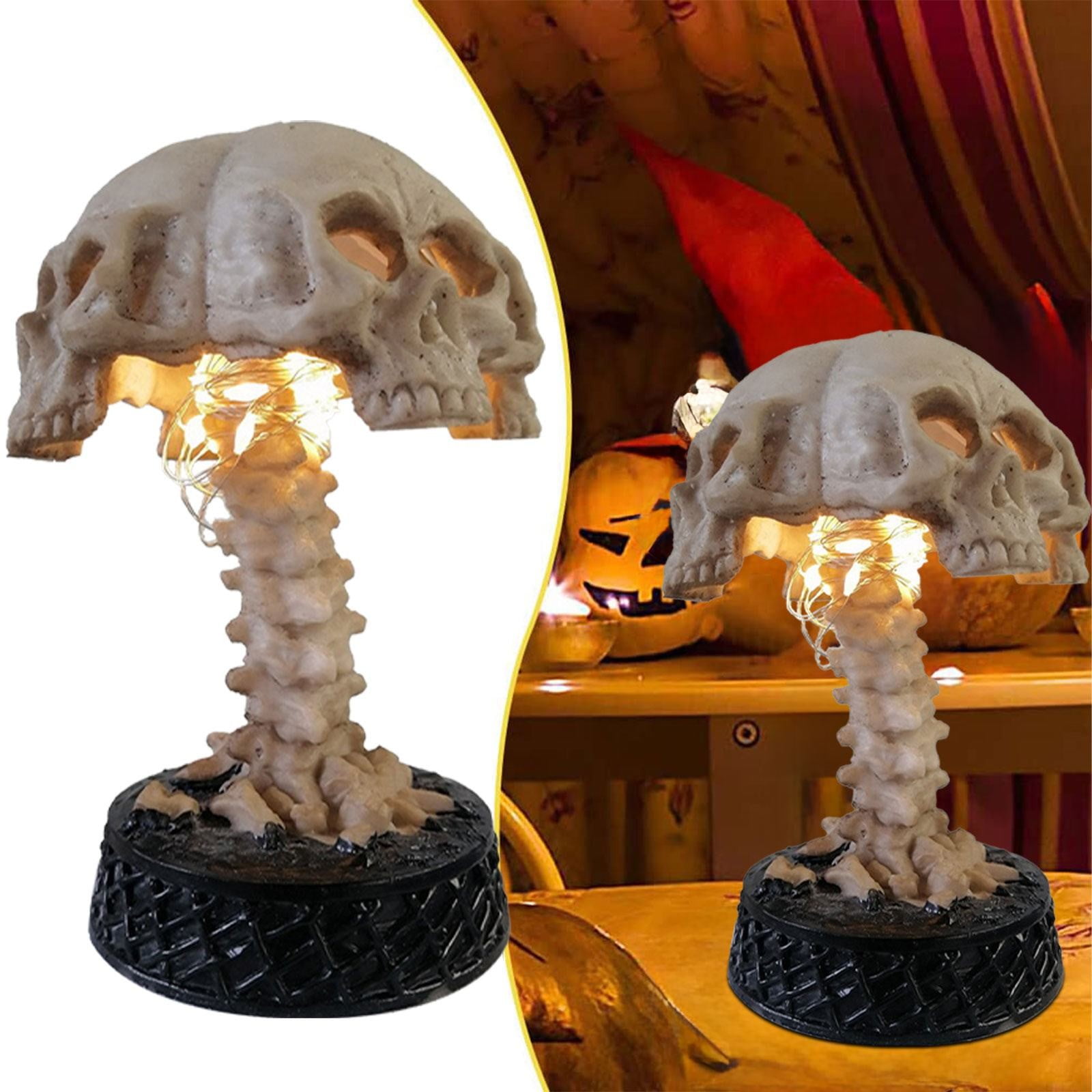 2 Packs（Save 10%） Desktop Ornament,Skeleton Table Lamp Skeleton Night ...