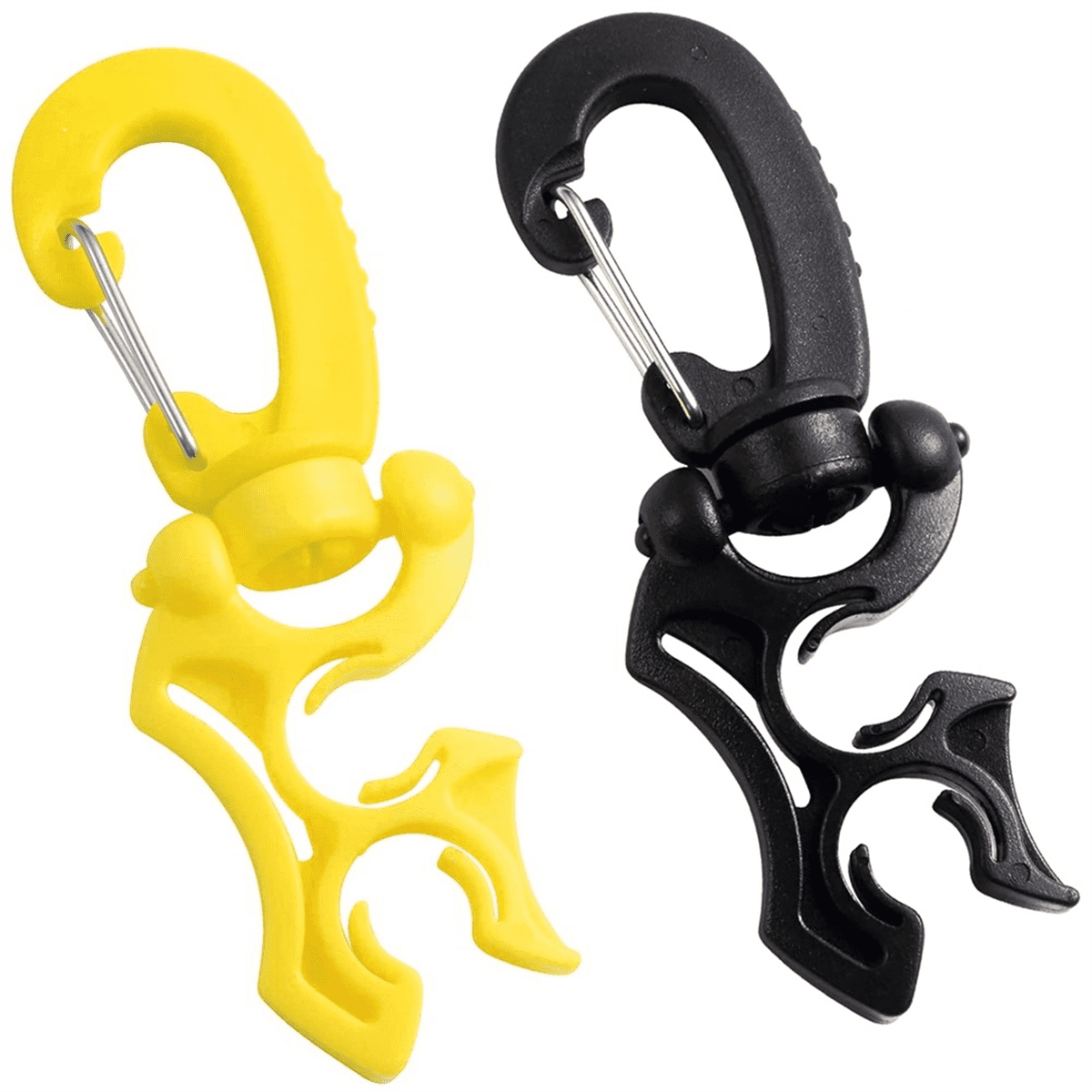 2 Packs Scuba Hose Clip Diving Holder Clip, Double BCD Dive with Snap ...