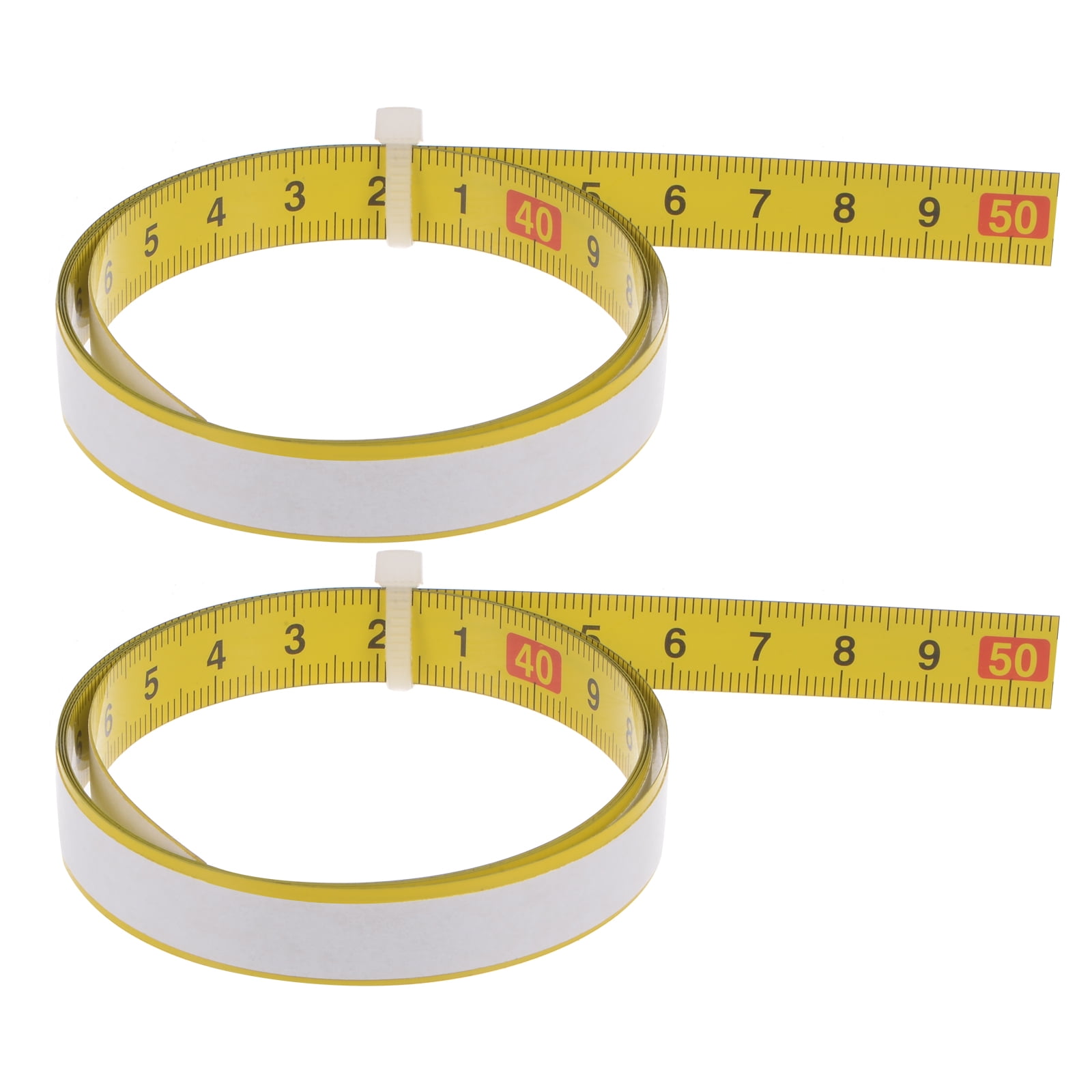 2 Packs Self Adhesive Tape Measure 100cm Middle to Both Sides Sticky ...