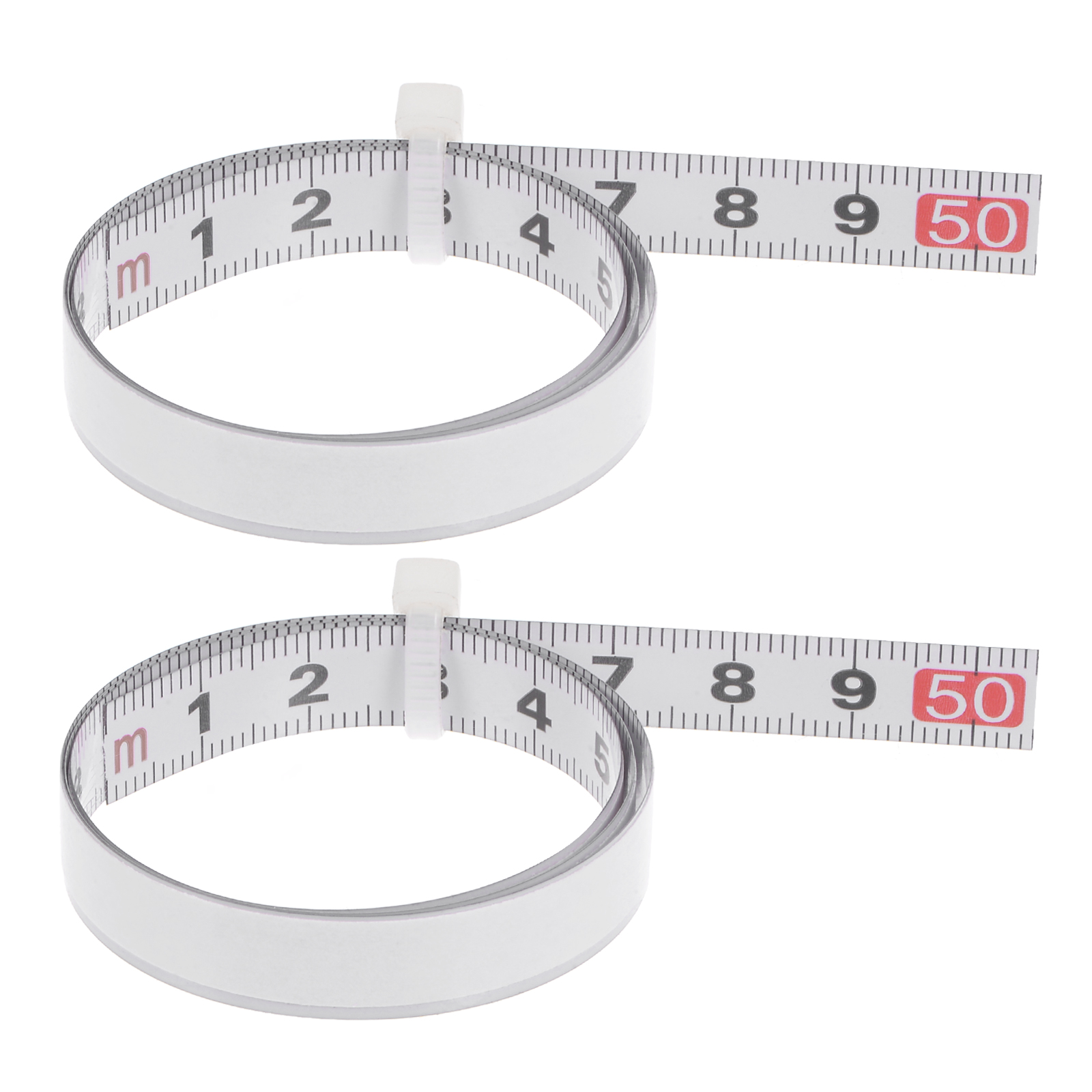 2 Packs Self Adhesive Tape Measure 50cm Left to Right Sticky Steel ...
