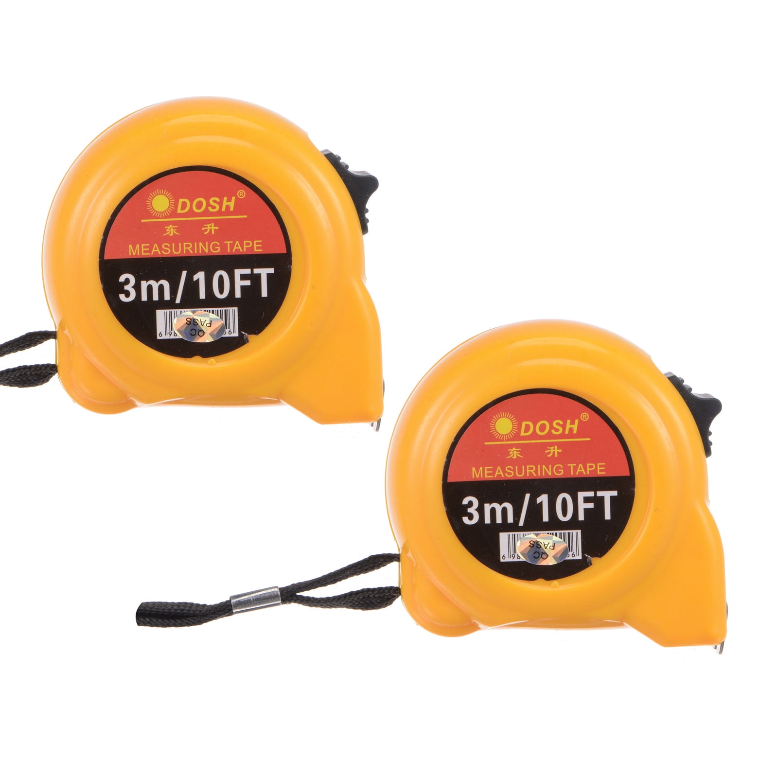 2 Packs Self Lock Tape Measure 3 Meters Metric Retractable Ruler Steel ...