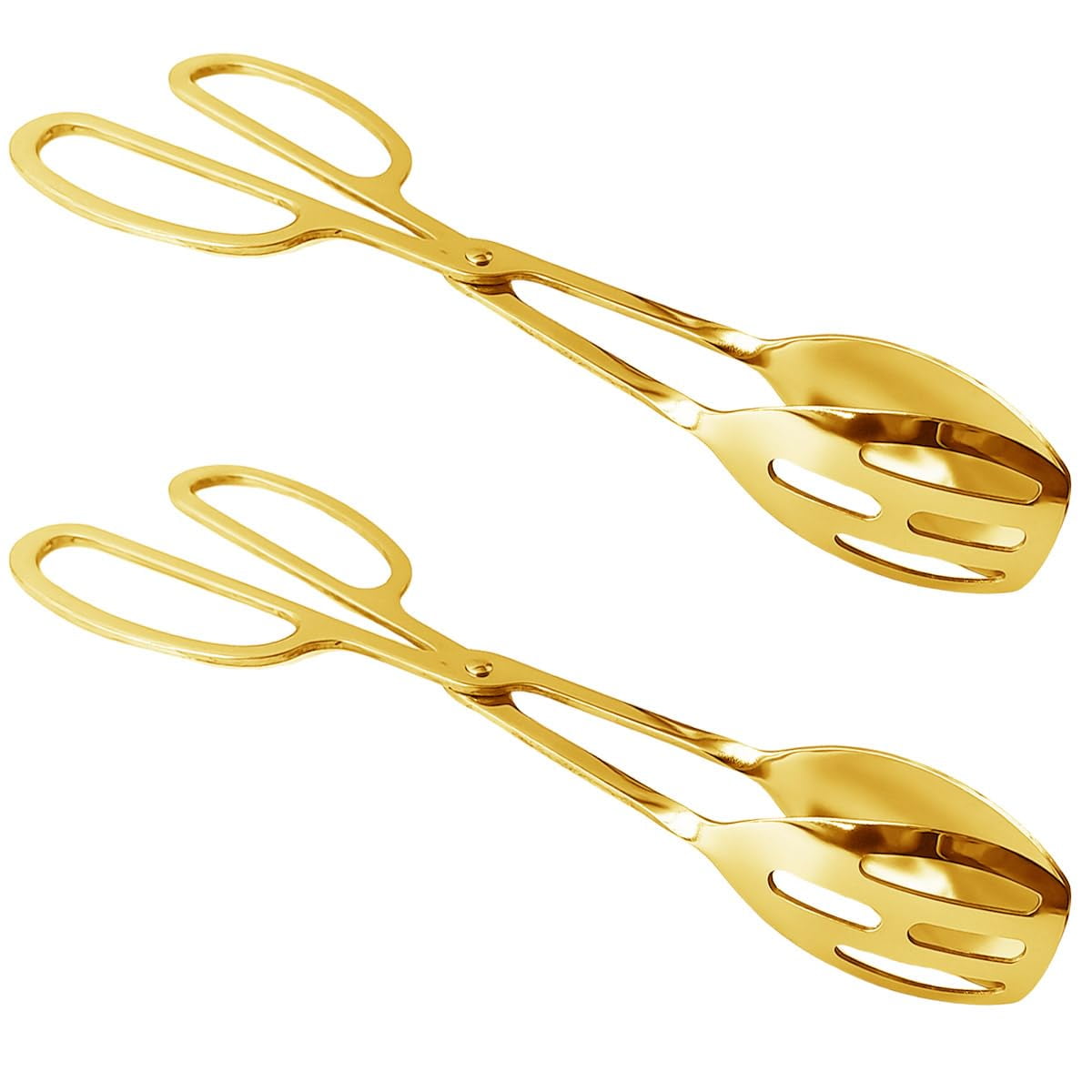 2 Packs Serving Tongs, 10inch Buffet Tongs for Kitchen Cooking ...
