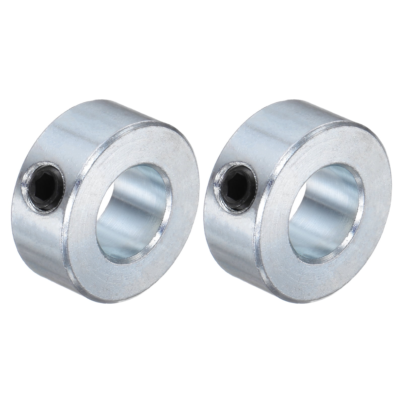 2 Packs Set Screw Collars 1/2" Bore Carbon Steel Shaft Collars, 1" OD ...